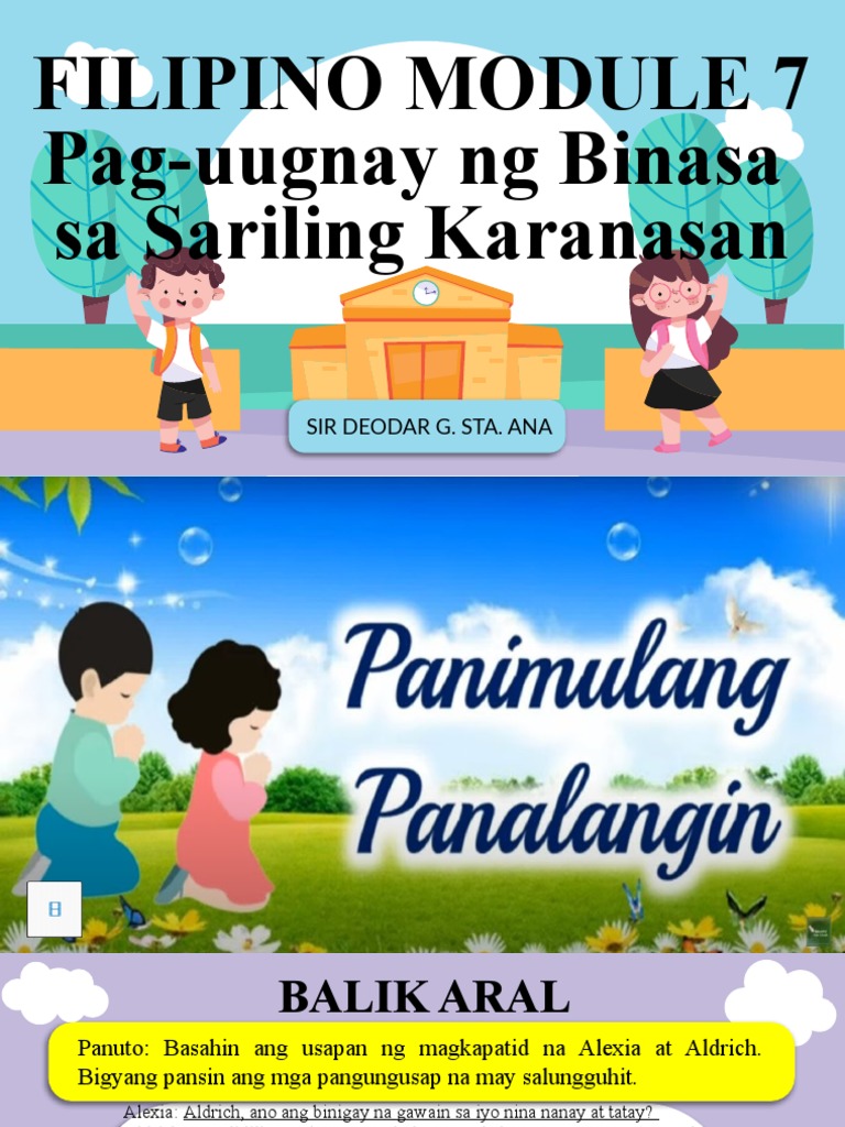 Filipino Module 7 Grade 6 Quarter 3 | PDF