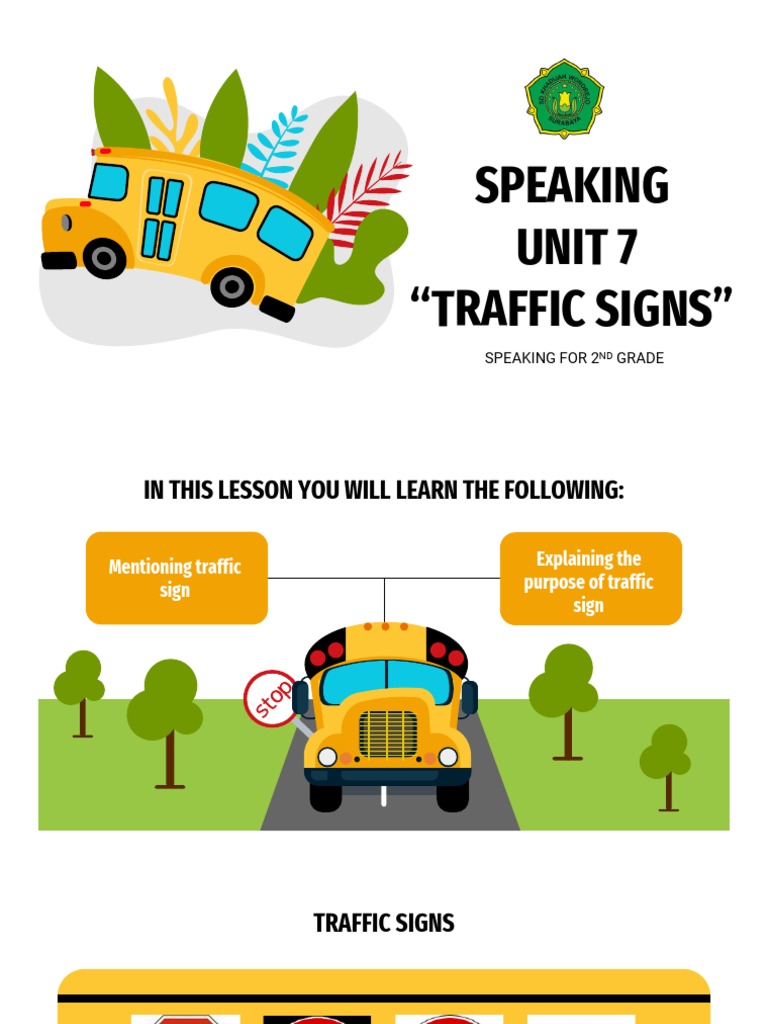Materi Speaking Kelas 2 Unit 7 Traffic Sign | PDF