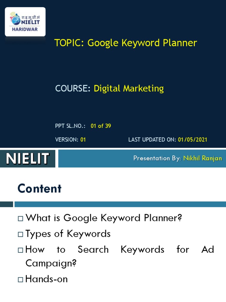 Day 16 - Keyword Planner | PDF | Search Engine Optimization | Business