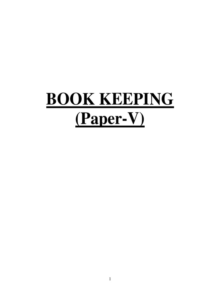 Book Keeping | PDF | Debits And Credits | Bookkeeping