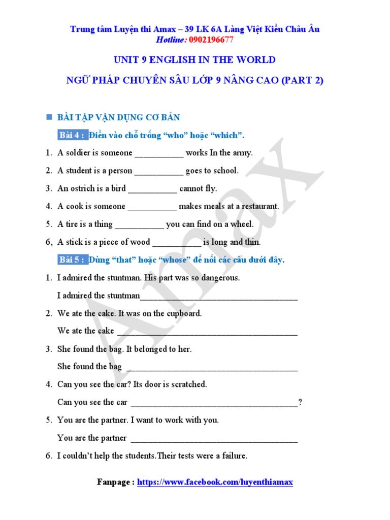 English-In-The-World Unit9 P2 TANC9 | PDF