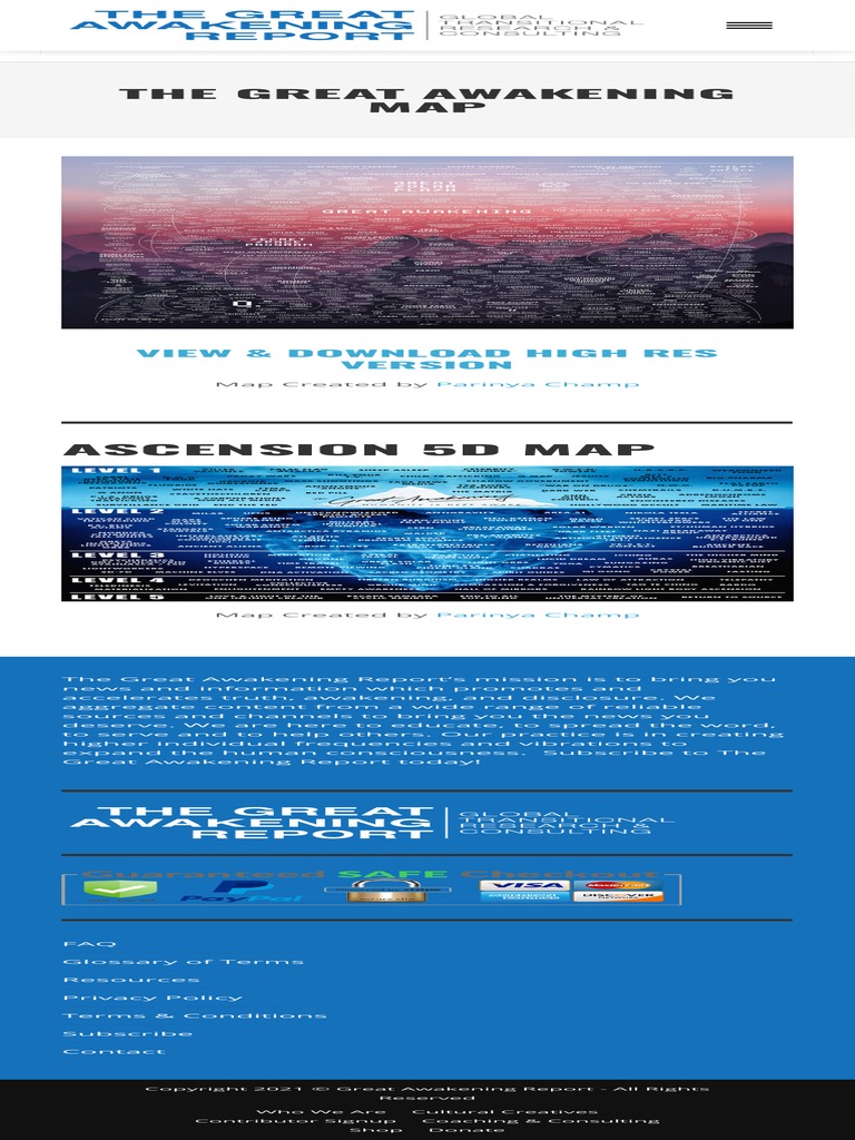 The Great Awakening Map The Great Awakening Report | PDF