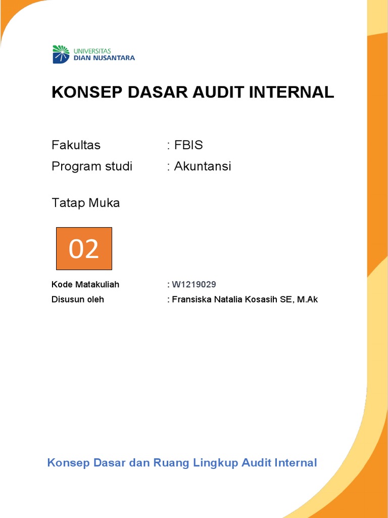 FNK - IA - P2 - Modul-Konsep Dasar Audit Internal | PDF