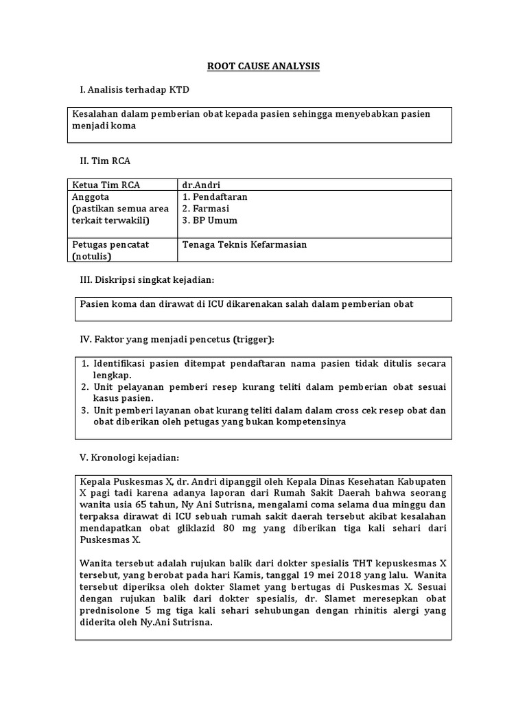 Form Fmea Dan Rca | PDF