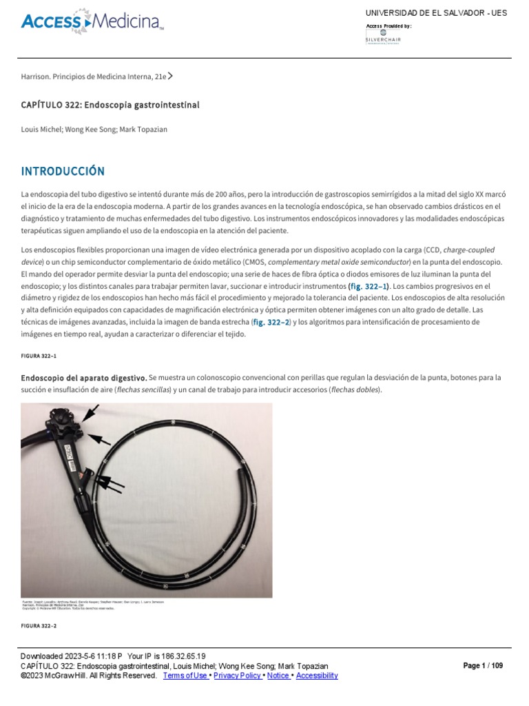 CAPÍTULO 322 - Endoscopia Gastrointestinal | PDF | Endoscopia | Órgano ...