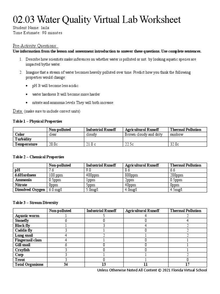 02 03 Lab Worksheet | PDF