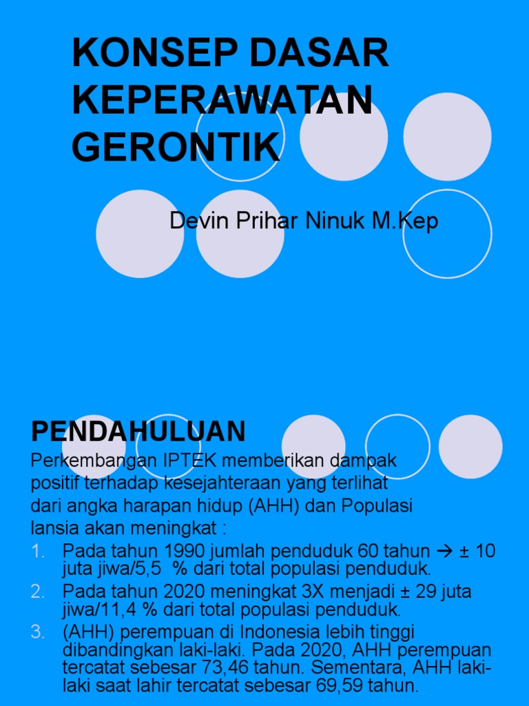 Konsep Dasar Keperawatan Gerontik | PDF