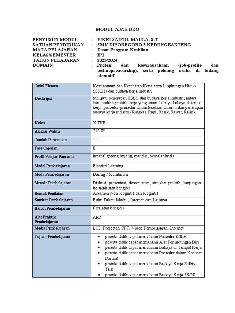 Modul Ajar Ddo CP 5 | PDF