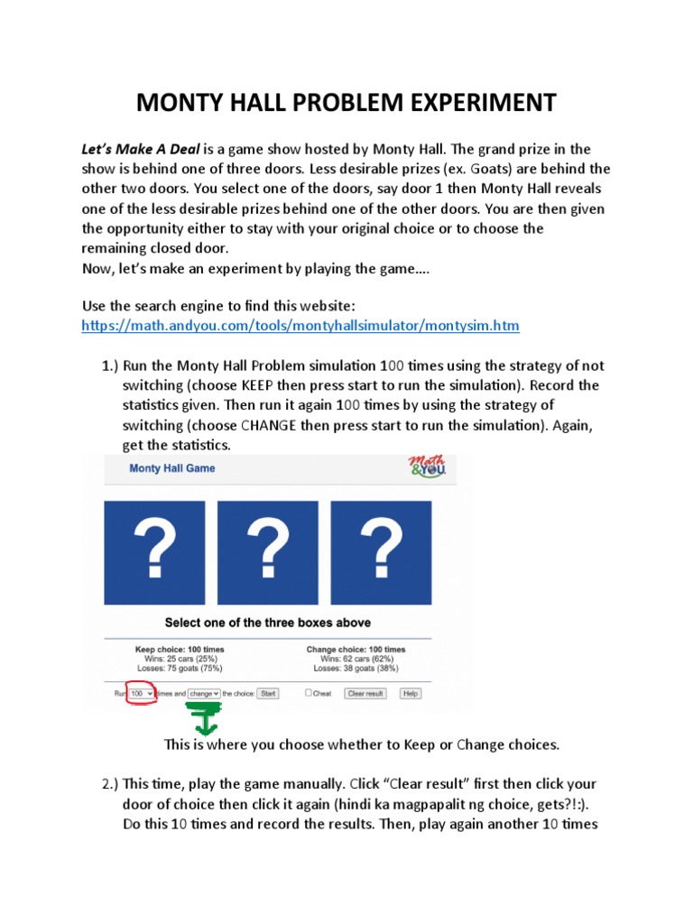 Monty Hall Problem | PDF