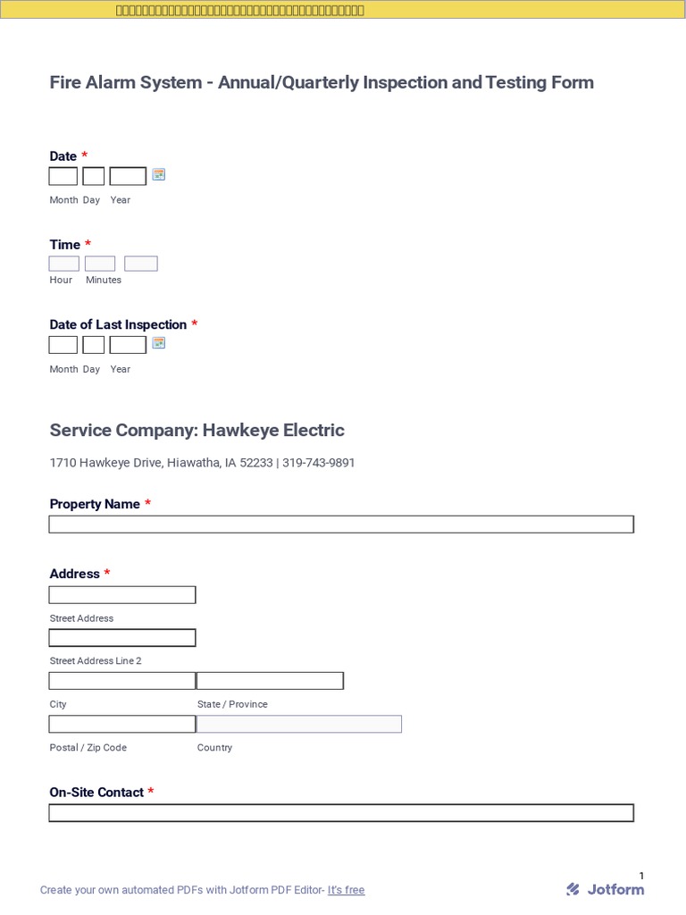 Formulaire de Rapport Du Système D'alarme Incendie | PDF | Power Supply ...