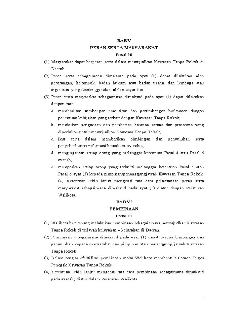 Contoh Pembuatan Pasal | PDF | Hukum | Griya & Taman