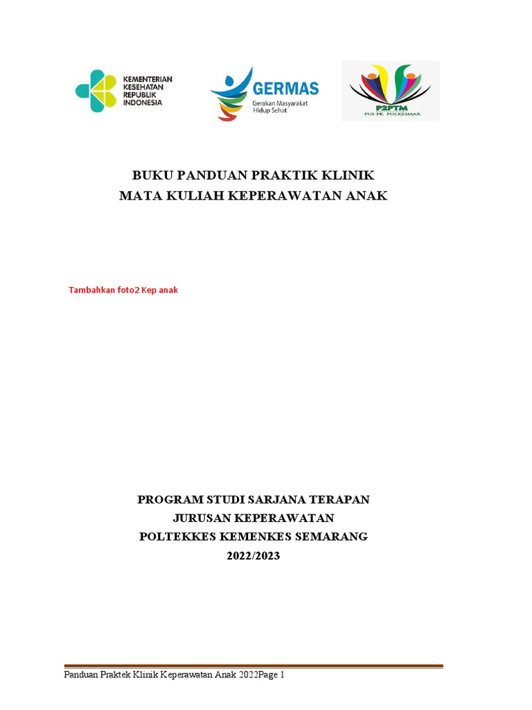 Panduan Klinik Keperawatan Anak | PDF