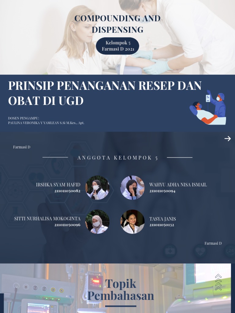 Prinsip Penanganan Resep Dan Obat Di UGD | PDF