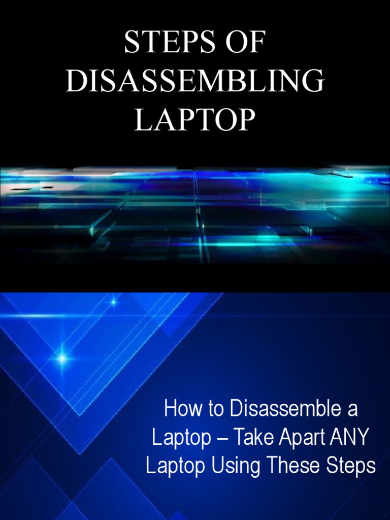 Disassembling Laptop | PDF