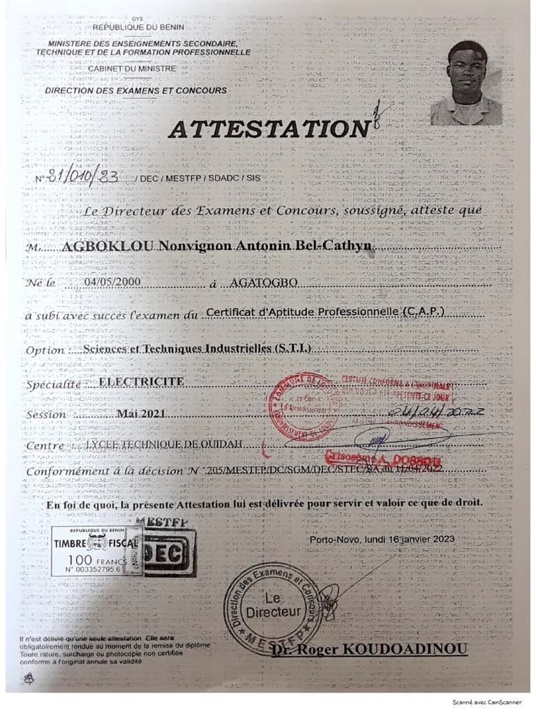 Attestation Cap | PDF