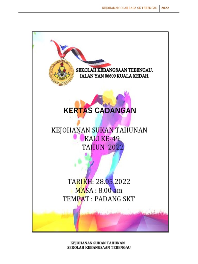 KERTAS KERJA SUKAN SKT 2022 (AutoRecovered) - 1 | PDF