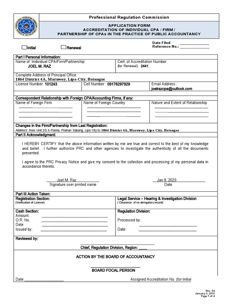 CPA Accreditation Application Guide | PDF | Certified Public Accountant ...