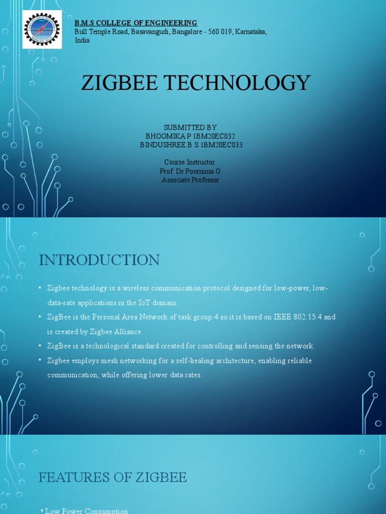 Zigbee Technology: Bull Temple Road, Basavangudi, Bangalore - 560 019, Karnataka, India | PDF ...