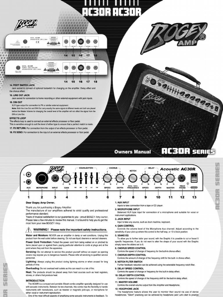 Manual AC-30R | PDF