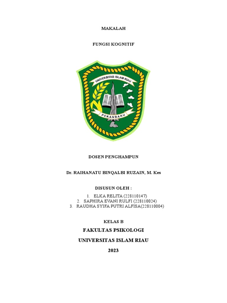 Makalah Biopsikologi Pdf Sains And Matematika