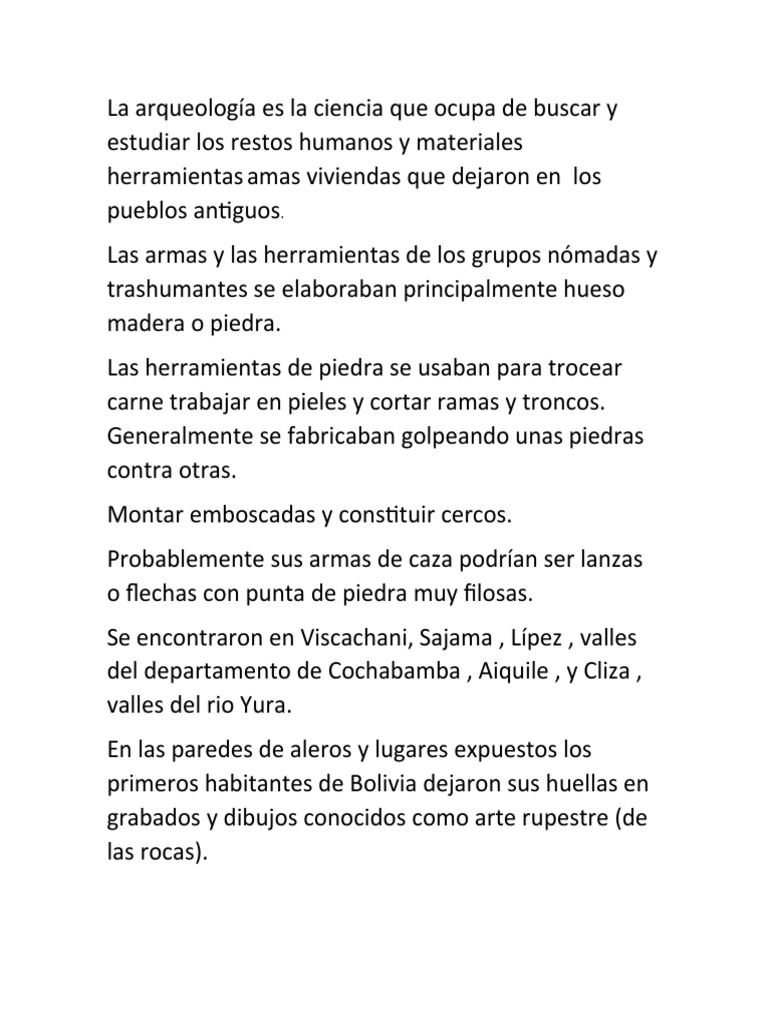 La Arqueología Es La Ciencia Que Ocupa de Buscar y Estudiar Los Restos ...
