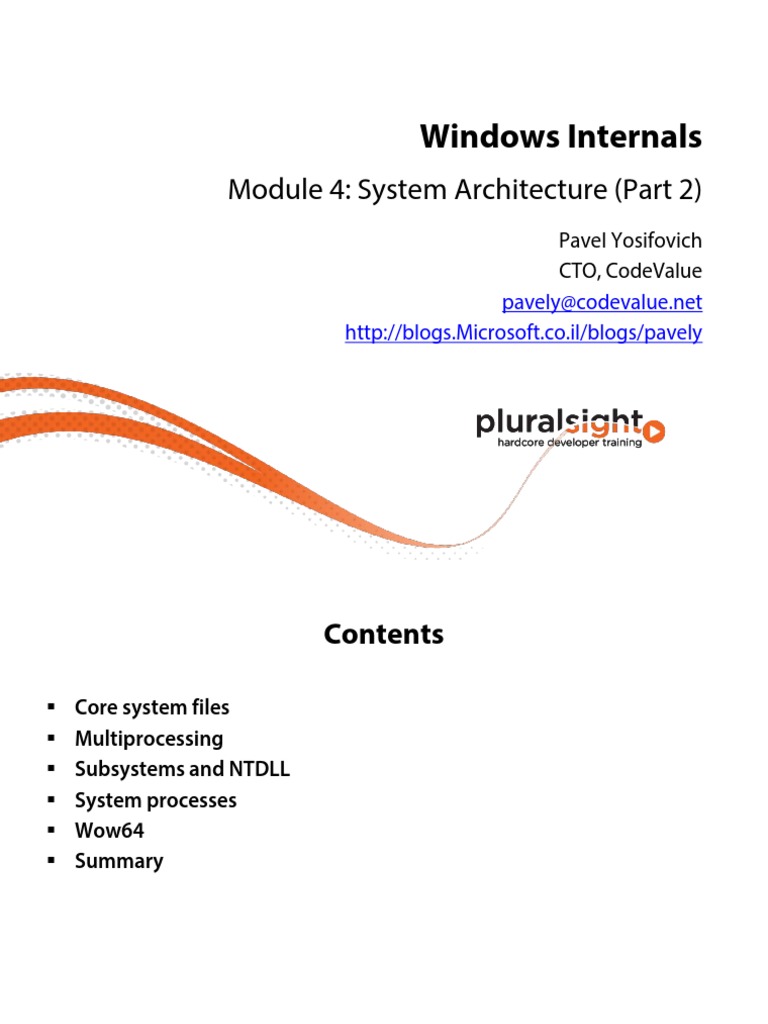 Windows System Architecture Guide | PDF | Windows Registry | Microsoft ...