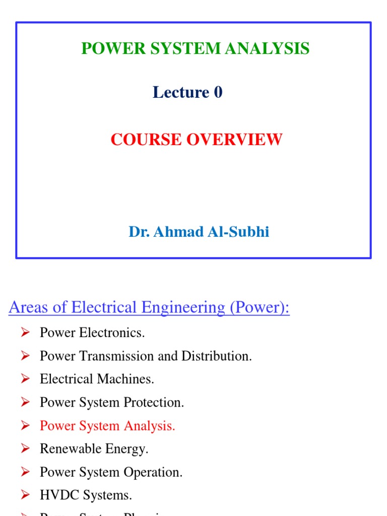 Power System Analysis | PDF | Technology & Engineering