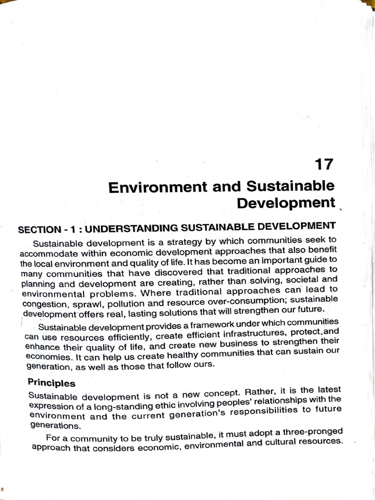 IGNOU Environment and Sustainable Development | PDF | Social Science