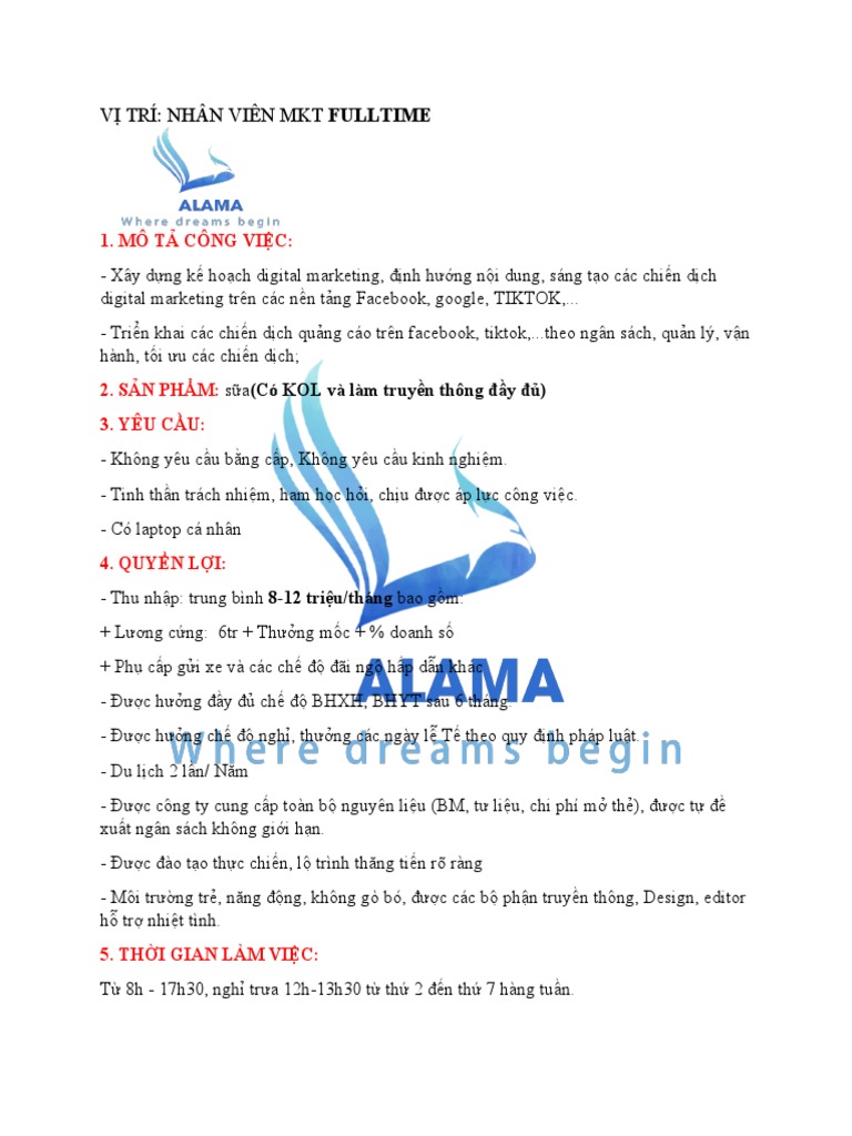 JD MKT Alama VN | PDF