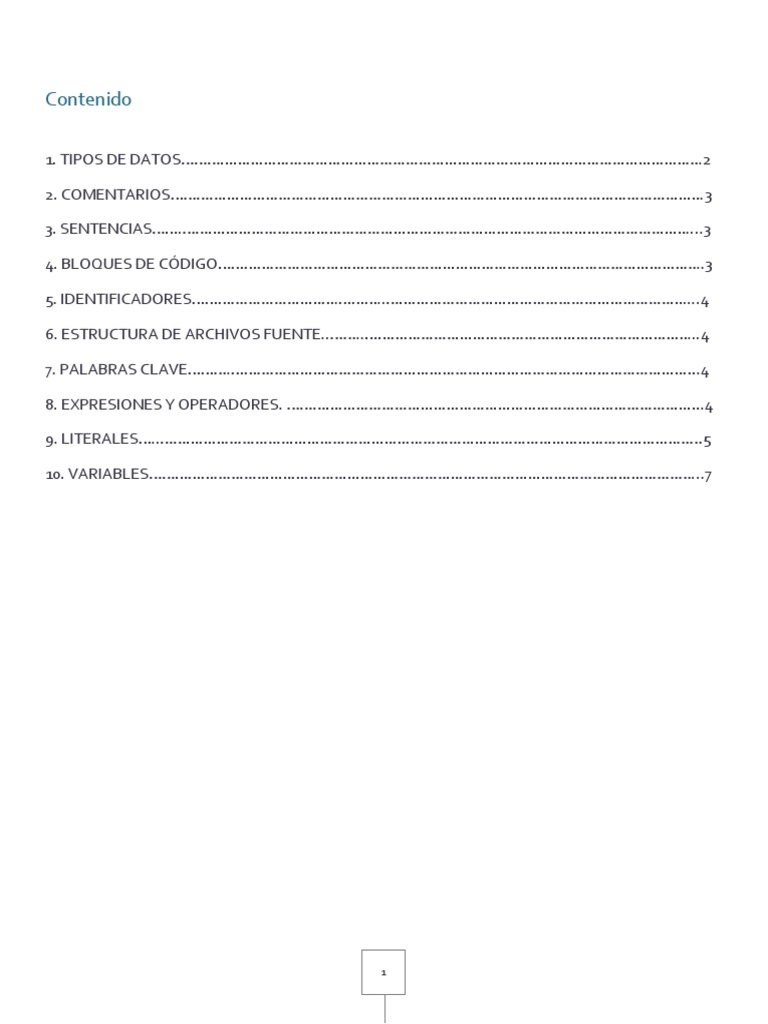 Estructura Del Lenguaje Java | PDF | Java (lenguaje de programación ...