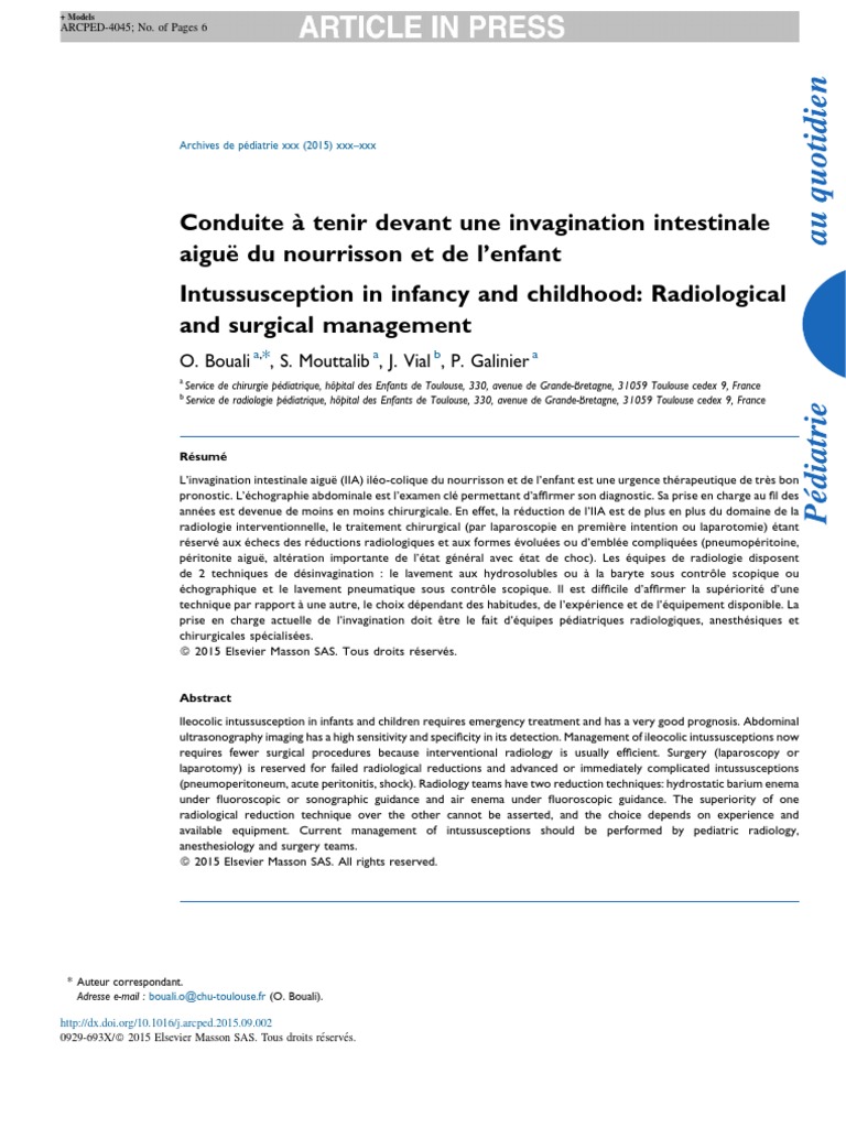 Bouali 2015 | PDF | Radiologie | Gros intestin