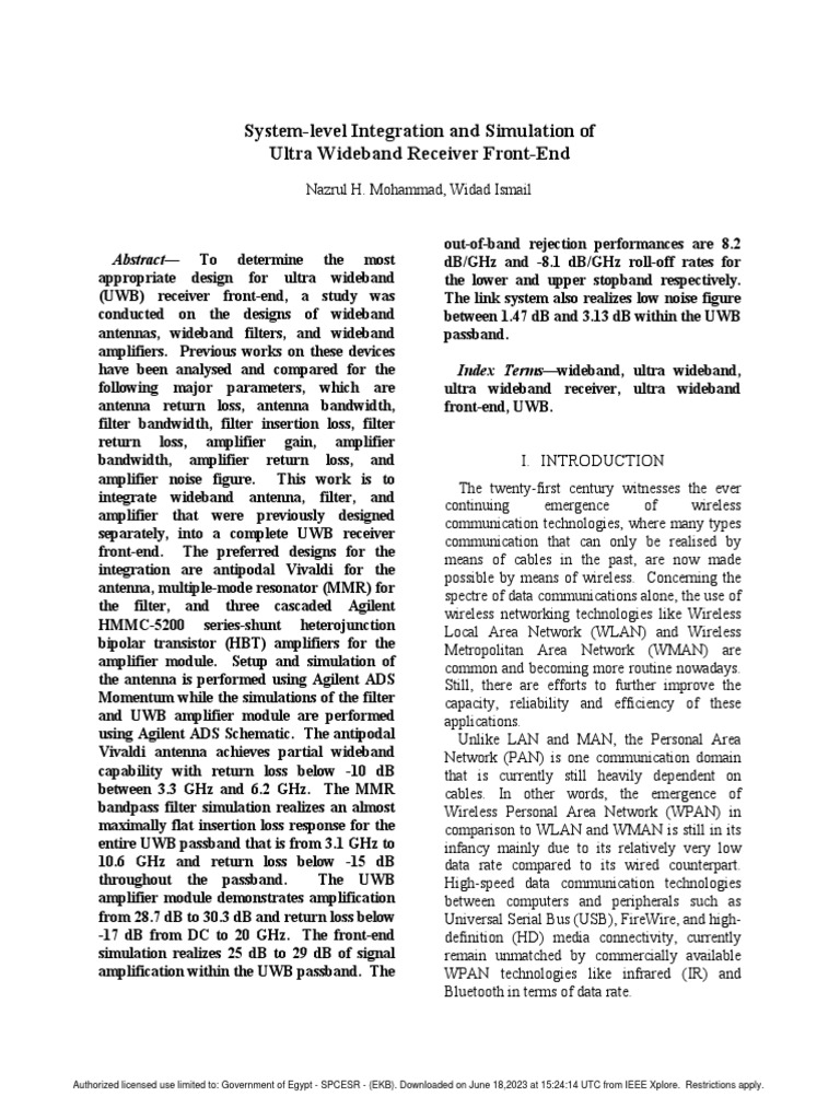 System-level_integration_and_simulation_of_ultra_wideband_receiver_front-end | PDF