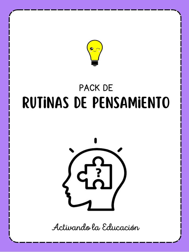 Rutinas de Pensamiento - Pack - Activandolaeducacion | PDF | Ciencia y ...