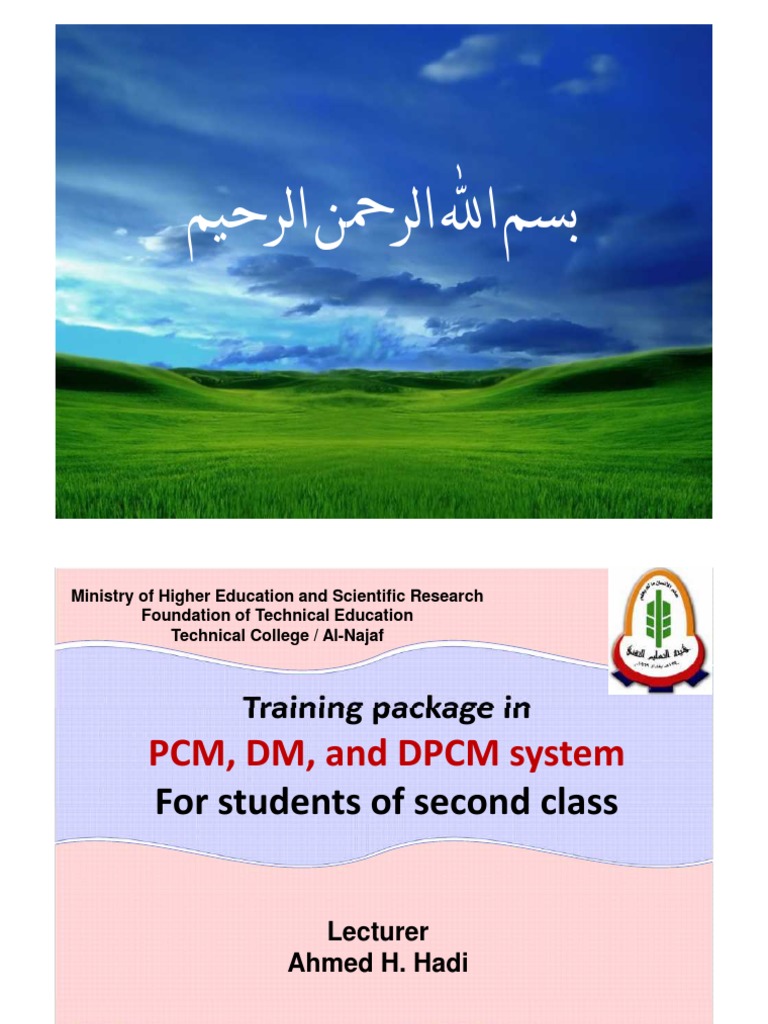 L. PCM DM and DPCM | PDF | Sampling (Signal Processing) | Computing