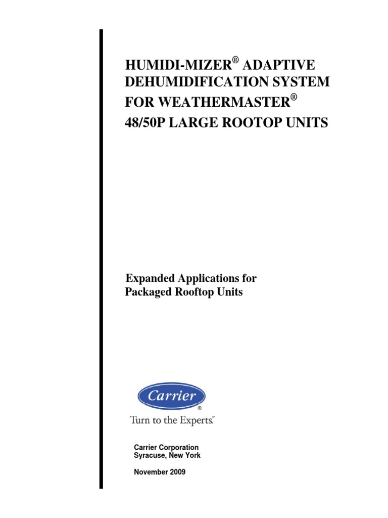 Humidi-Mizer Adaptive Dehumidification System For Weathermaster 48/50P ...