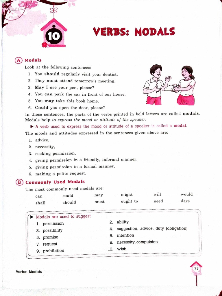 MODALS Class 7 | PDF