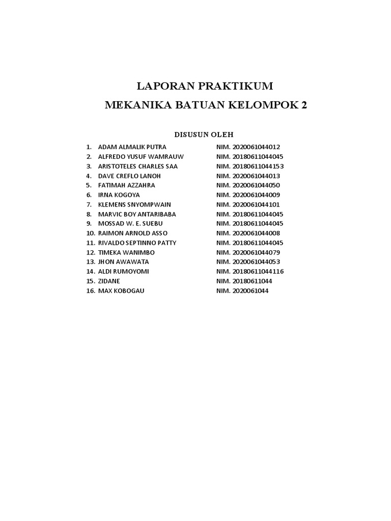 Laporan Mekbat | PDF