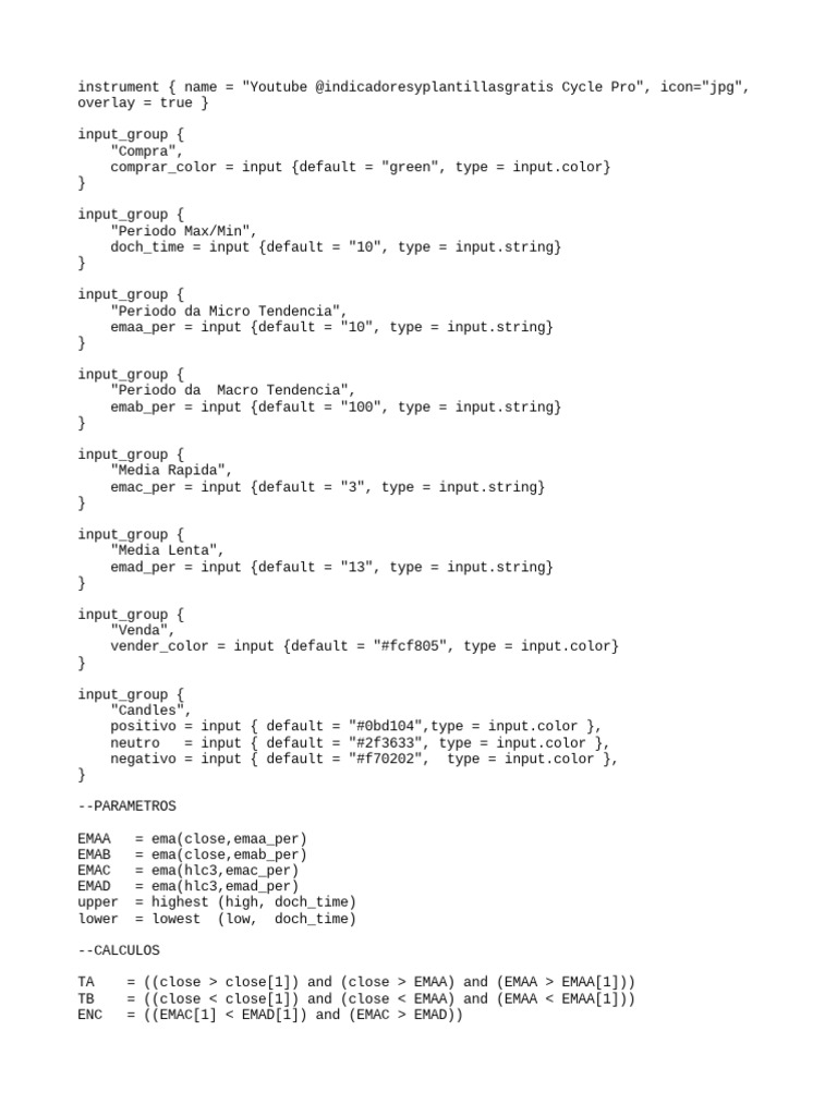 Script de Análisis de Ciclos en Trading | PDF | Programación de ...