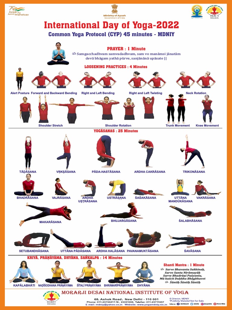 Common Yoga Protocol Overview 2022 | PDF | Mind–Body Interventions ...