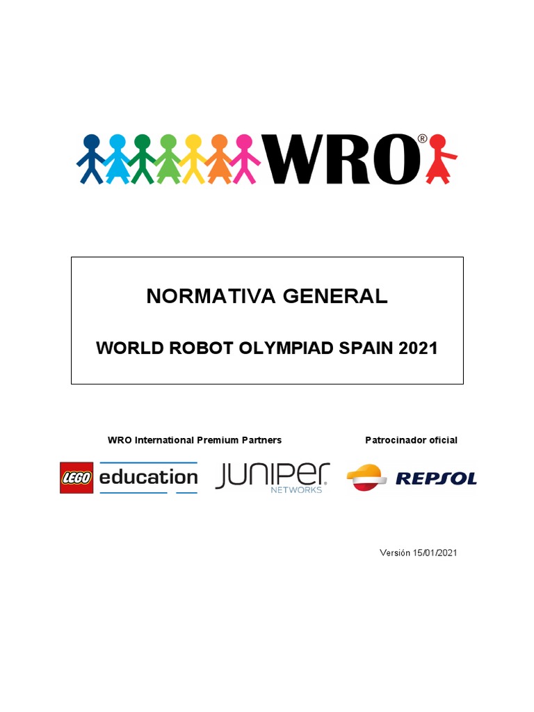 WRO 2021 Normativa General | PDF