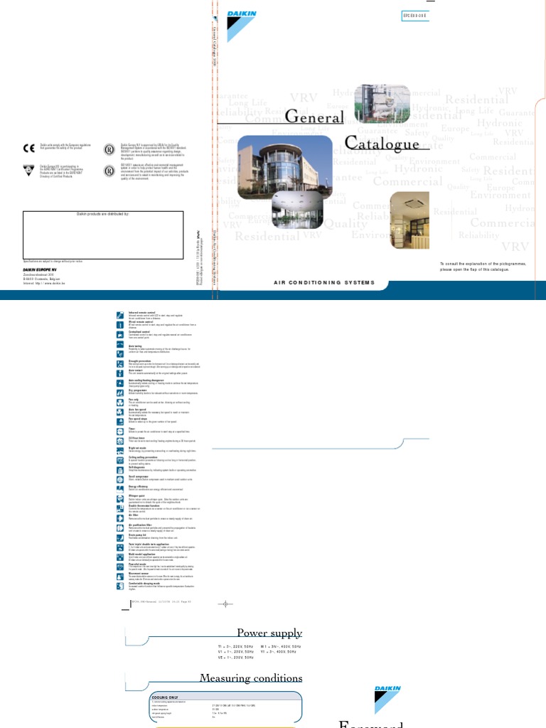 DAIKIN Catalogo Generale | PDF