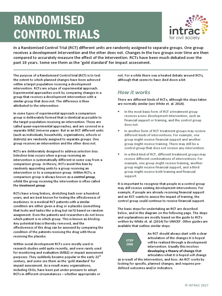 Types of Randomised Control Trials | PDF | Career & Growth
