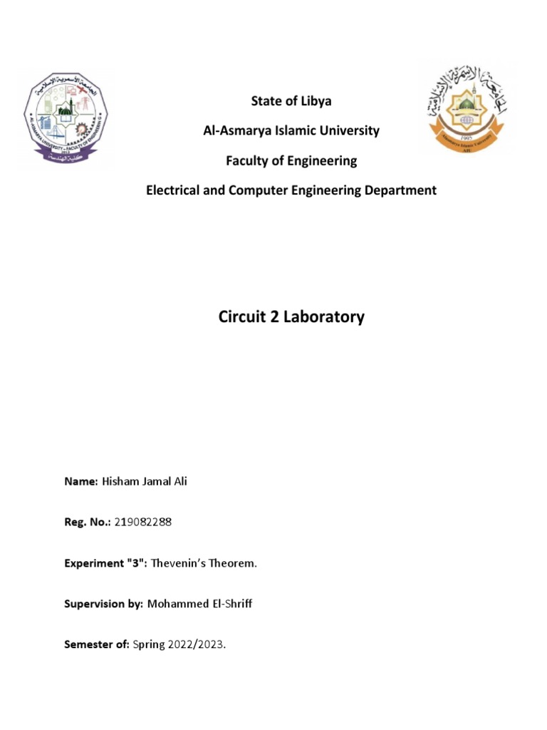 Electric Circuits 2 Lab3 | PDF