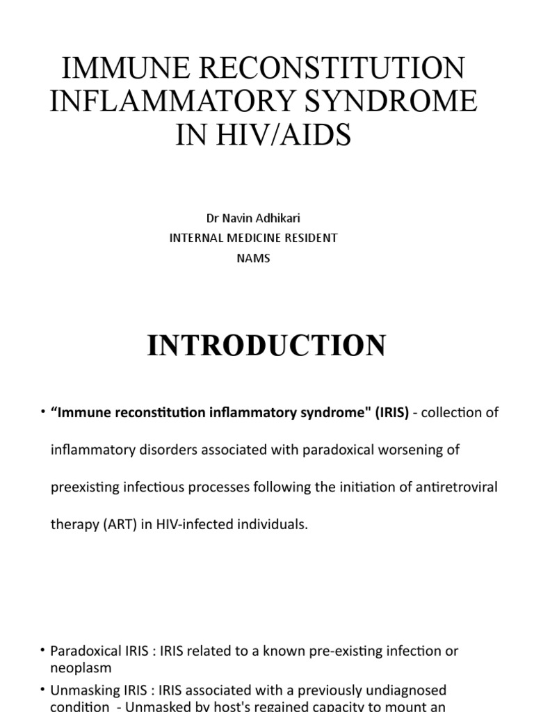 IRIS in HIV: Types and Implications | PDF | Hiv/Aids | Lymphocyte
