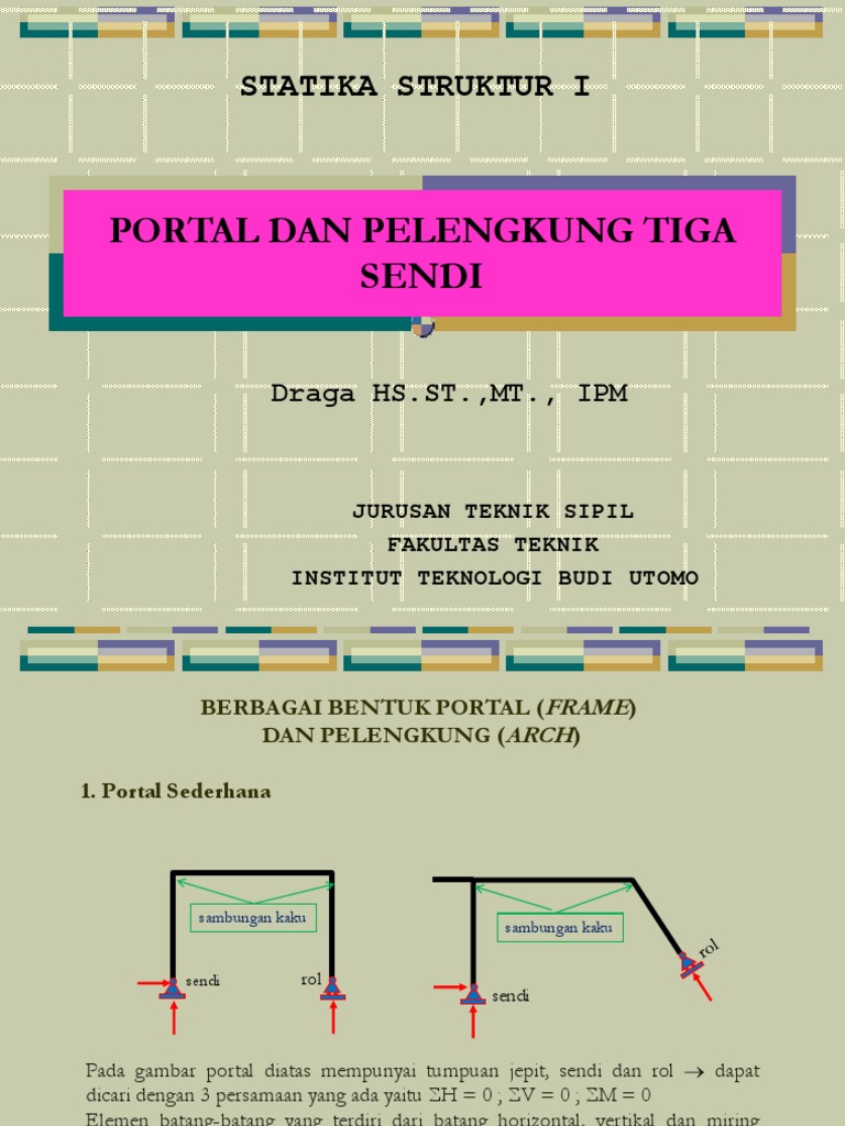 Materi Statika 1 - Mektek 1 Pertemuan X P2T | PDF