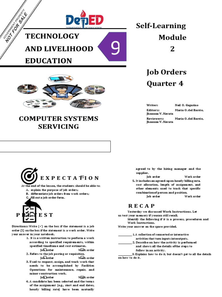 Tle CSS9 Q4 M2 | PDF