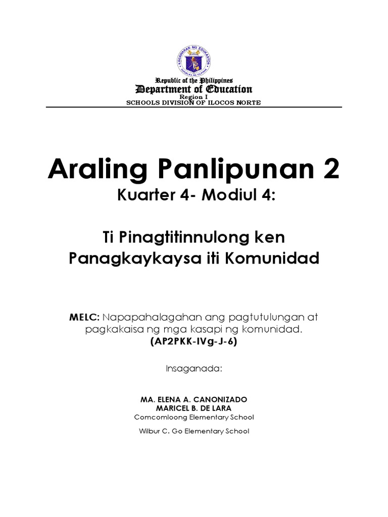 AP-2-Q4-Week7-8-Mod4-Ma.-Elena-Maricel - Milagros Sandra MalvarFINAL | PDF