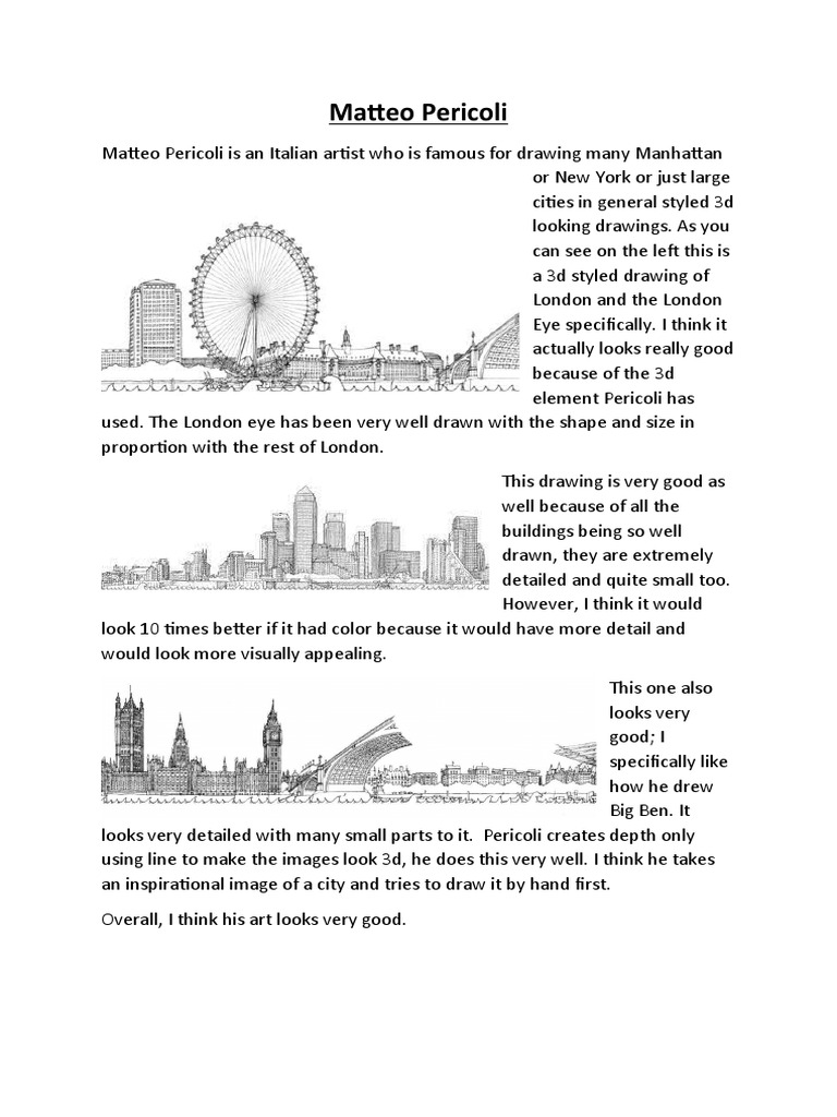 Matteo Pericoli | PDF