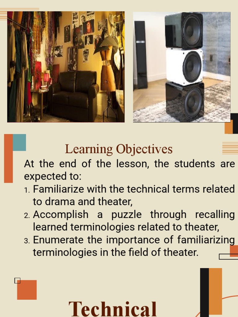Technical Theater Vocabulary | PDF | Theatre | Performing Arts