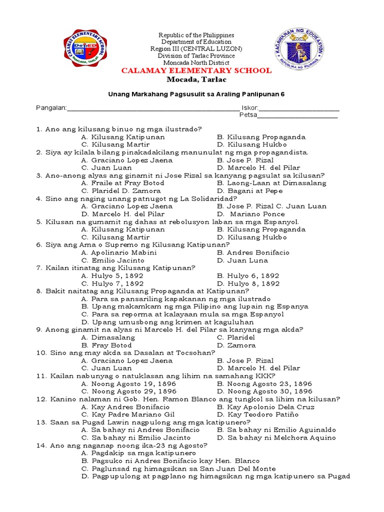 PT AP 6 Q1 Final 2022 (AutoRecovered) | PDF